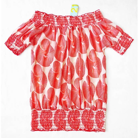 Forever 21 | Tops | Semisheer Off Shoulder Billowy Floral Tunictop M ...